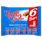 Calories in Cadbury Time Out Chocolate Biscuit Bars 6 Pack (96g ...