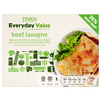 Calories in Tesco Everyday Value Beef Lasagne 340g, Nutrition ...