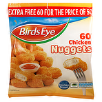 Calories in Birds Eye 60 Chicken Nuggets 1.2kg, Nutrition Information ...
