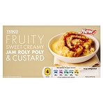 Calories in Tesco Jam Roly Poly & Custard 510g, Nutrition Information ...