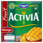 Calories in Danone Activia Mango 4 x 125g, Nutrition Information ...
