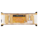 Calories in Asda Chosen by You 6 Victoria Sponge Mini Rolls, Nutrition ...