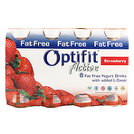 Calories in Aldi Optifit Active Fat Free Strawberry Yogurt Drink 8 ...