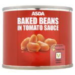 Calories in Asda Baked Beans In Tomato Sauce 215g, Nutrition ...