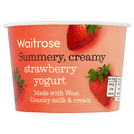 Calories in Waitrose Strawberry Yogurt 150g, Nutrition Information ...