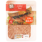 Calories in Morrisons Corned Beef 4 Slices 125g, Nutrition Information ...