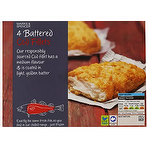 Calories in M&S 4 Battered Cod Fillets 540g, Nutrition Information ...