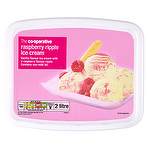 Calories in Co-op Raspberry Ripple Ice Cream 2l, Nutrition Information ...
