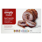 Calories in Tesco Simply Roast Beef Topside 760g, Nutrition Information ...