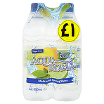 Calories in Aqua Roma Lemon & Lime Flavoured Spring Water 4 x 500ml ...