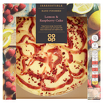 Calories in Co Op Irresistible Lemon & Raspberry Cake, Nutrition ...