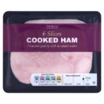 Calories in Tesco 6 Slices Cooked Ham 150g, Nutrition Information ...